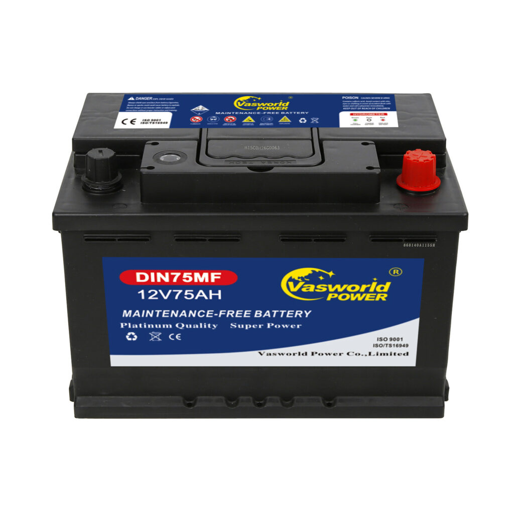 DIN75MF 12V 75AH Car Battery - Vasworld Power